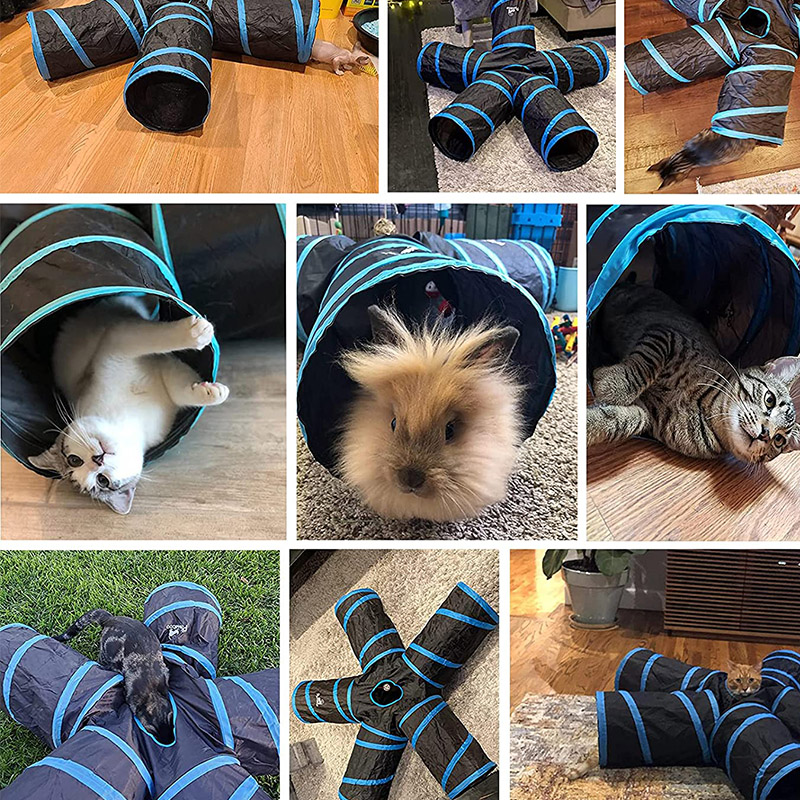 Nice Cat Tunnel Tube 5 Way Tunnels ，Hot Sales Cat Funnel Toys, pet play ...